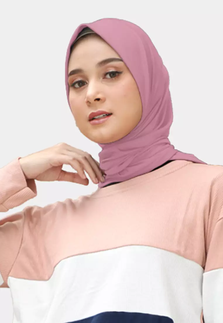 Jual COTTON BEE Hijab Syahira Instan Segitiga Jersey - Rose Original 2024 | ZALORA Indonesia