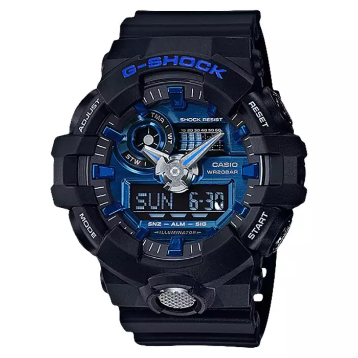 Jual Casio Casio G-Shock GA-710-1A2DR Dasar Biru Karet Hitam Cowok ...