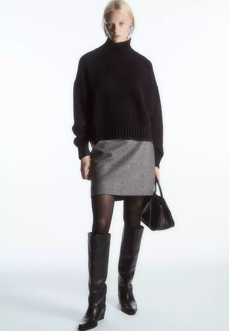COS Wool-Jacquard Mini Skirt 2025 | Buy COS Online | ZALORA Hong Kong