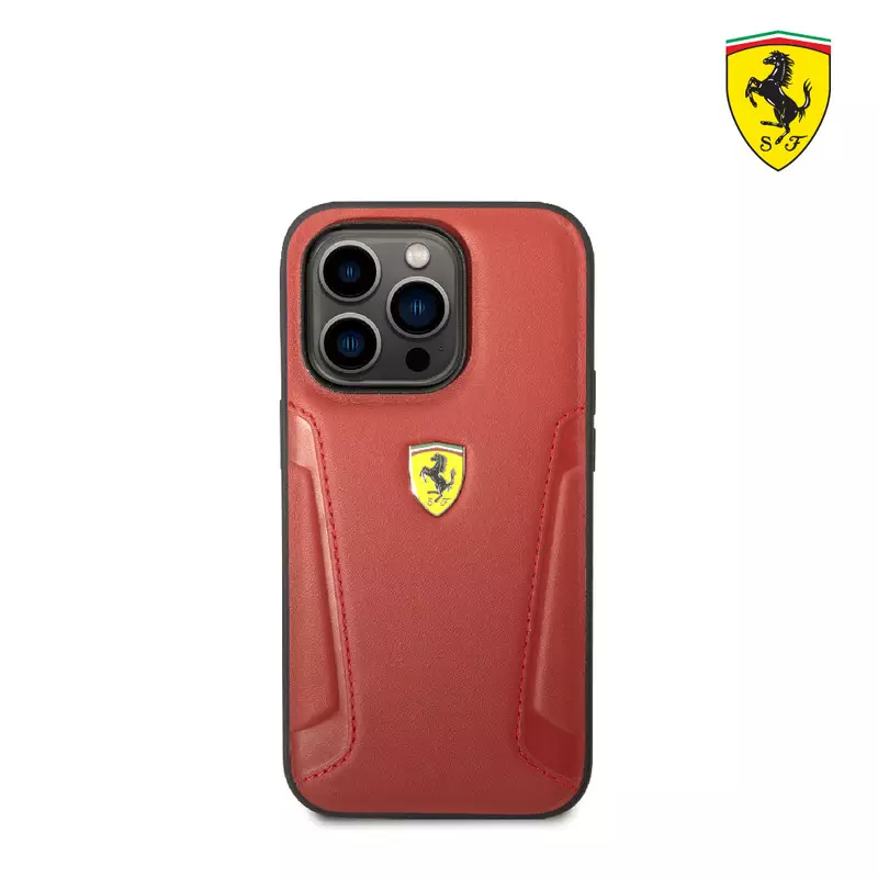Jual Ferrari CASE IP14 PRO 6.1" FERRARI LTR STAMP SIDES - RED Original ...