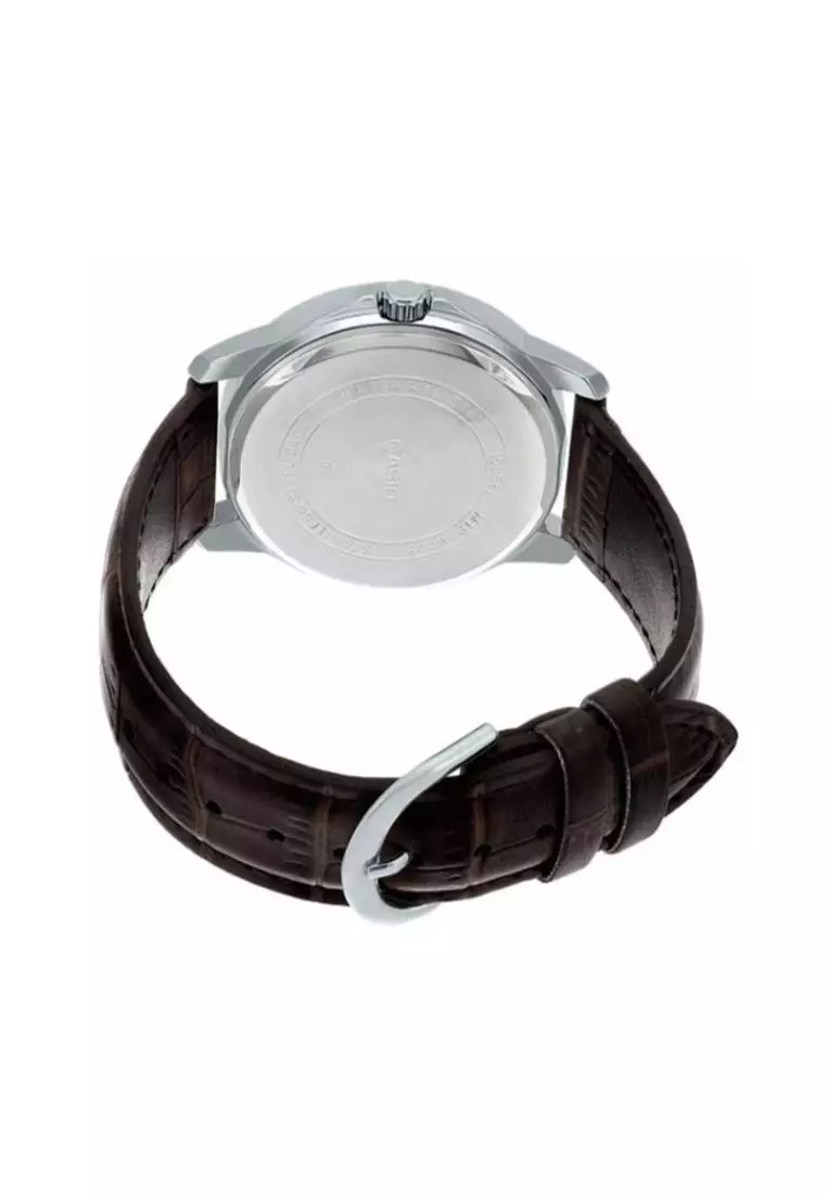 Buy Casio Mens Analog Watch Mtp V300l 7a Brown Leather Watch Online Zalora Malaysia