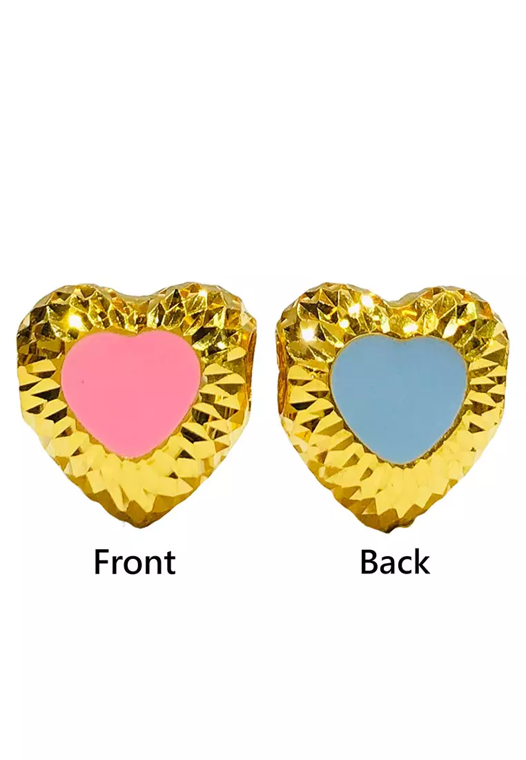 Buy LITZ LITZ 916 (22K) Gold Heart Charm GP0224 (1.71g) Online | ZALORA ...