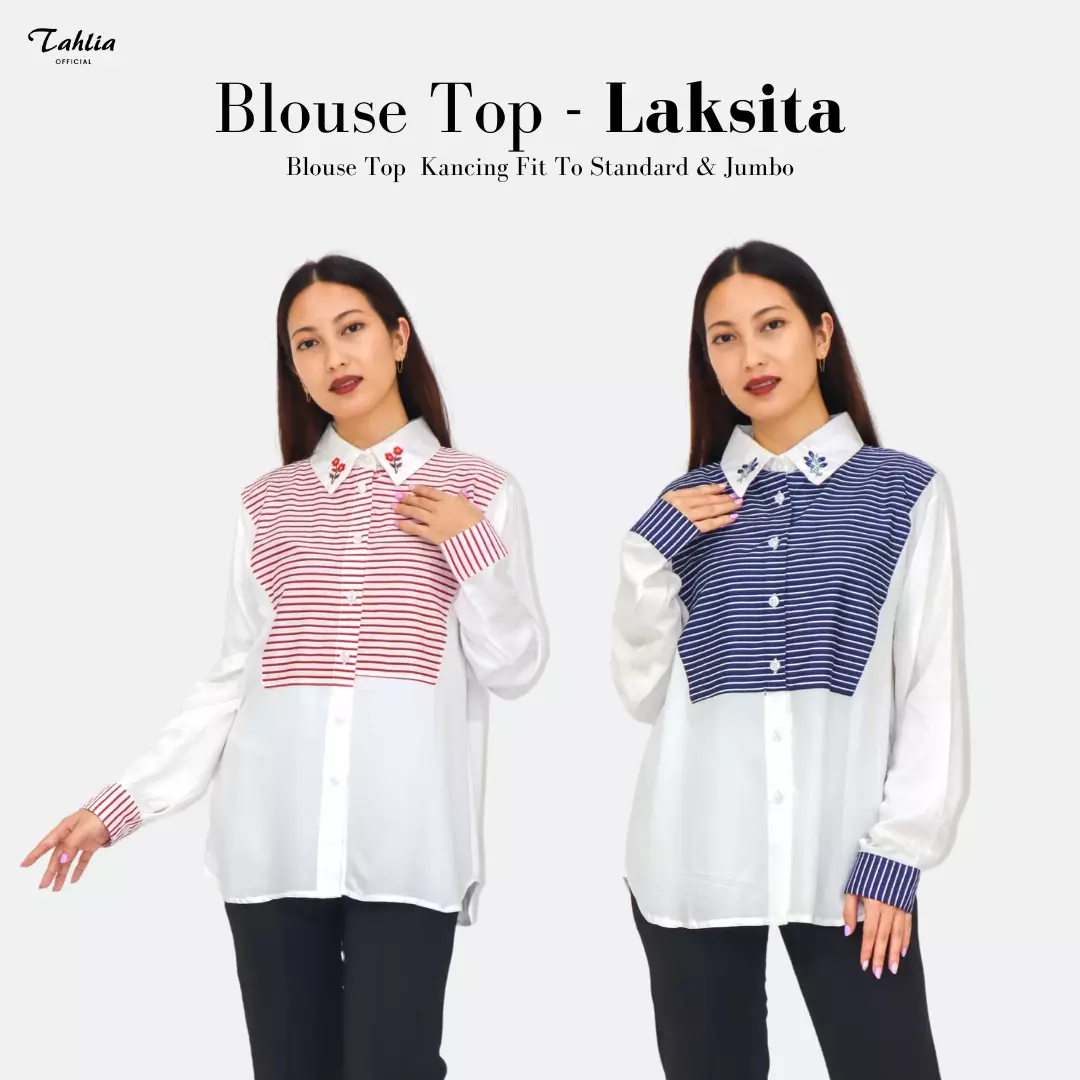 Jual Tahlia Official TAHLIA OFFICIAL - LAKSITA | Tahlia Blouse Dewasa Katun Kombinasi Bordir ...