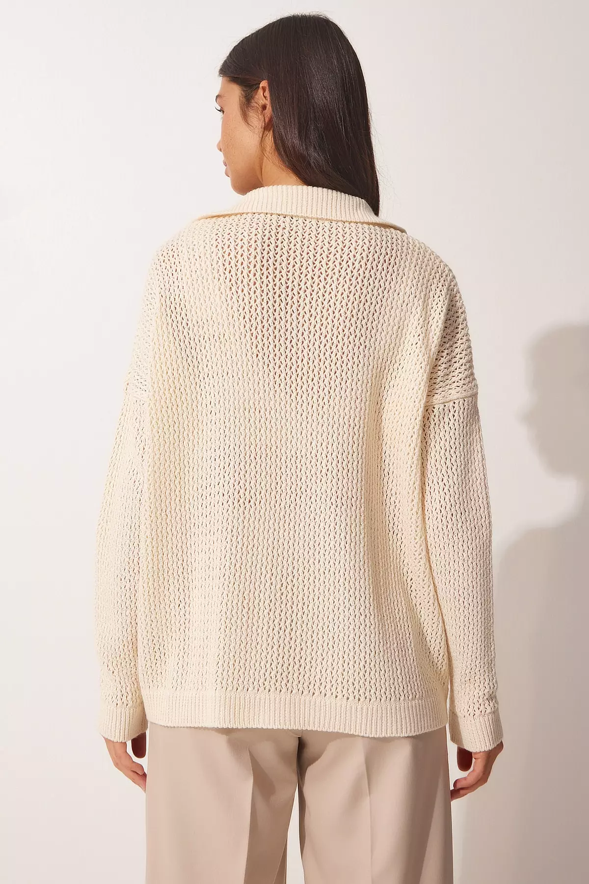 Buy Happiness Istanbul Openwork Knit Sweater 2025 Online | ZALORA