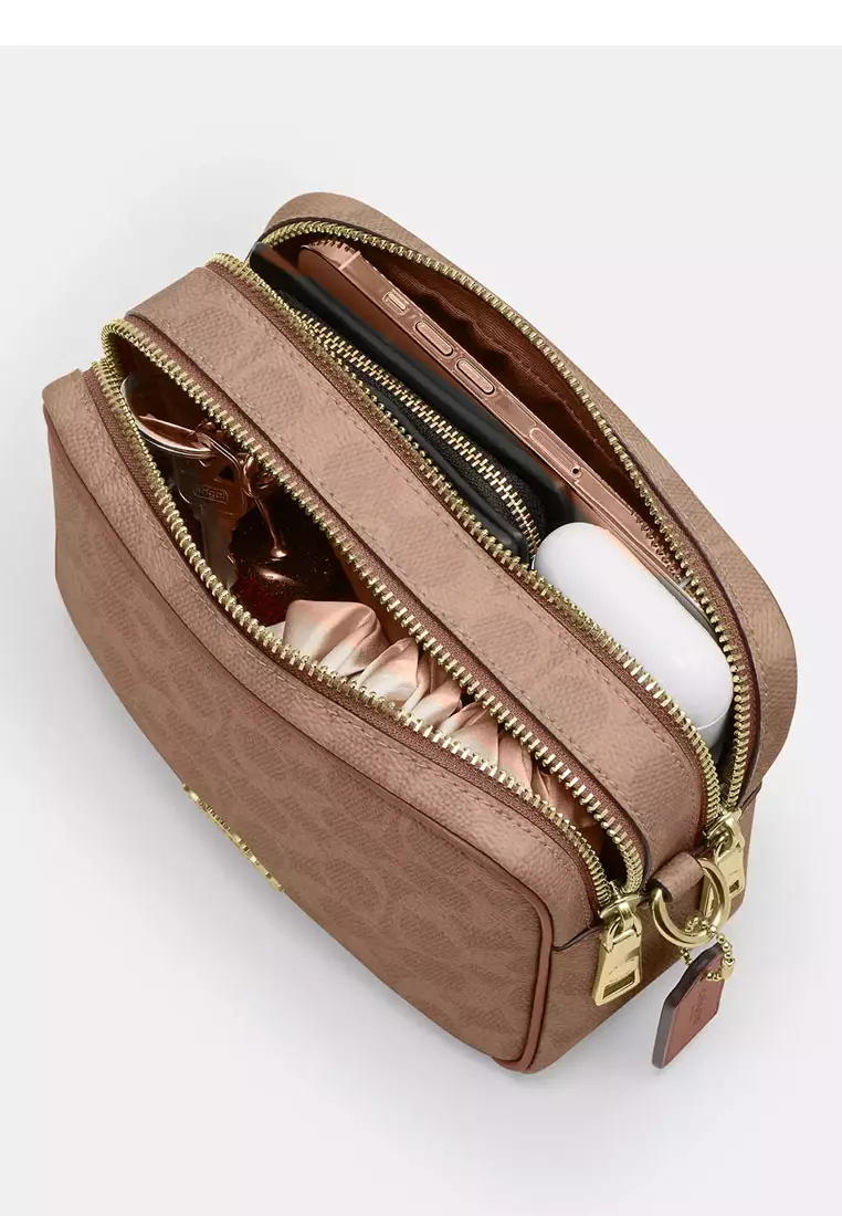 Buy COACH Mini Carey Crossbody Bag In Signature Canvas Online | ZALORA ...