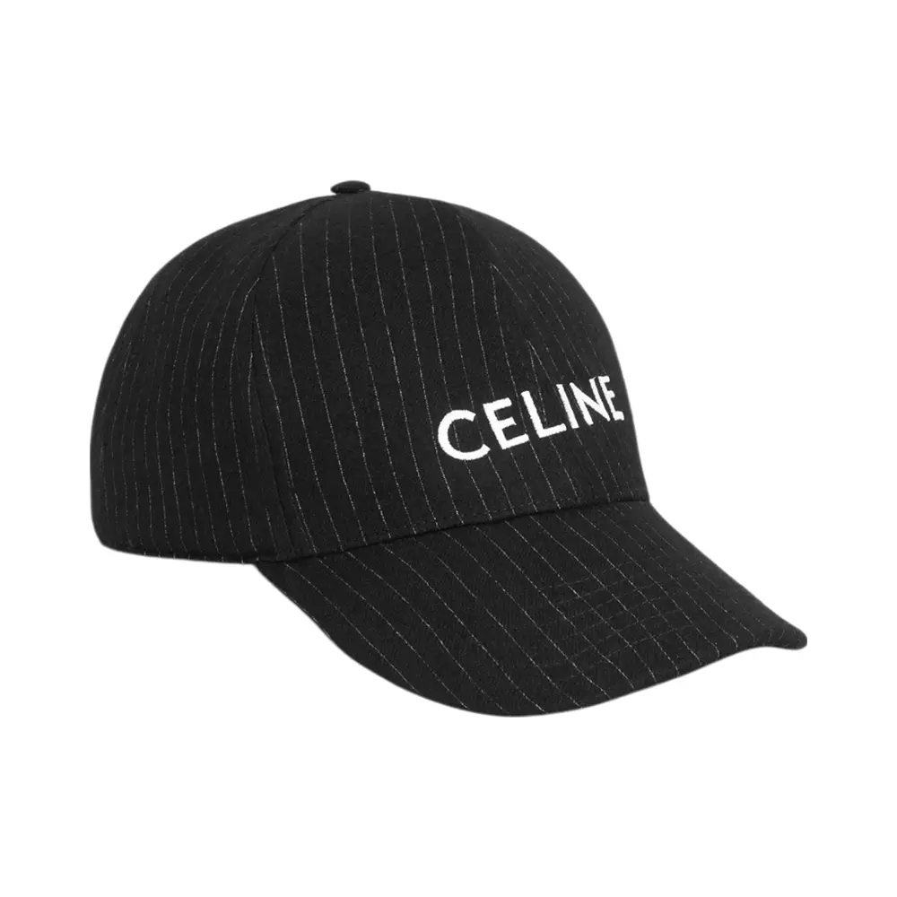 Jual Celine Baseball Cap In Flannel Noir/Craie Original 2025 | ZALORA ...