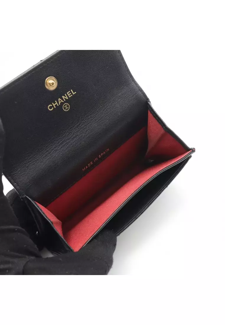 Buy Chanel Pre-Loved Chanel chanel 19 flap card case name card holder ...