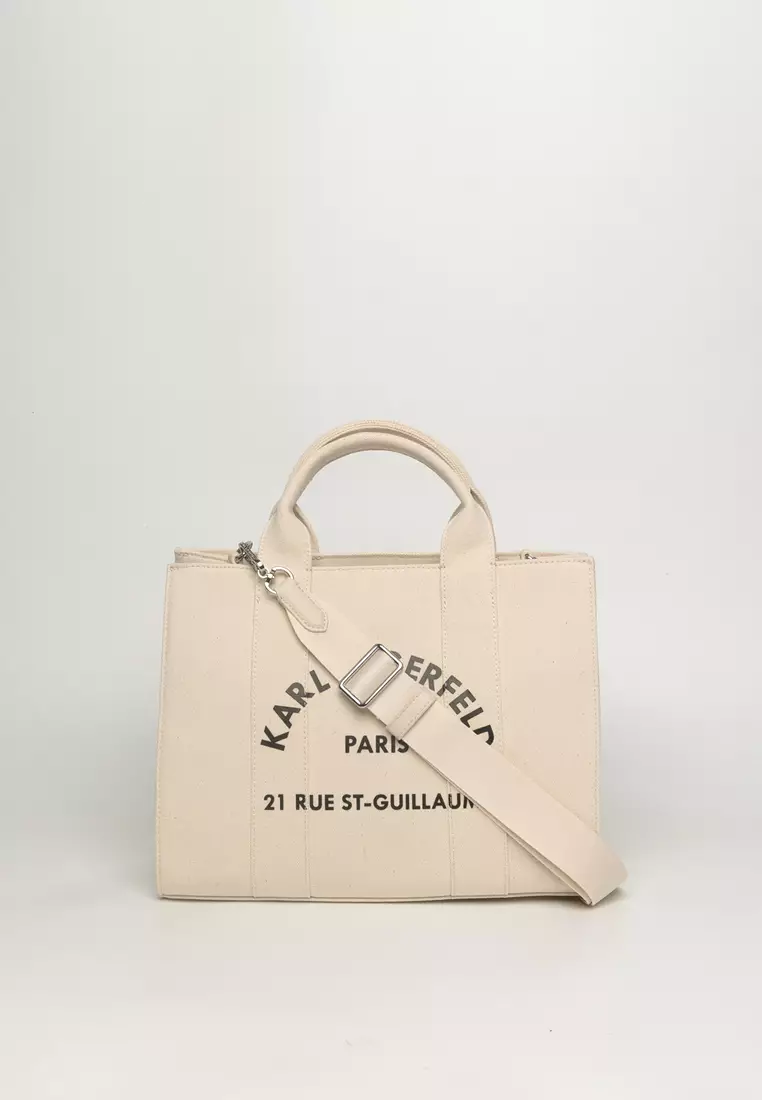 Buy KARL LAGERFELD Rue St-Guillaume Medium Square Crossbody Bag/tote ...