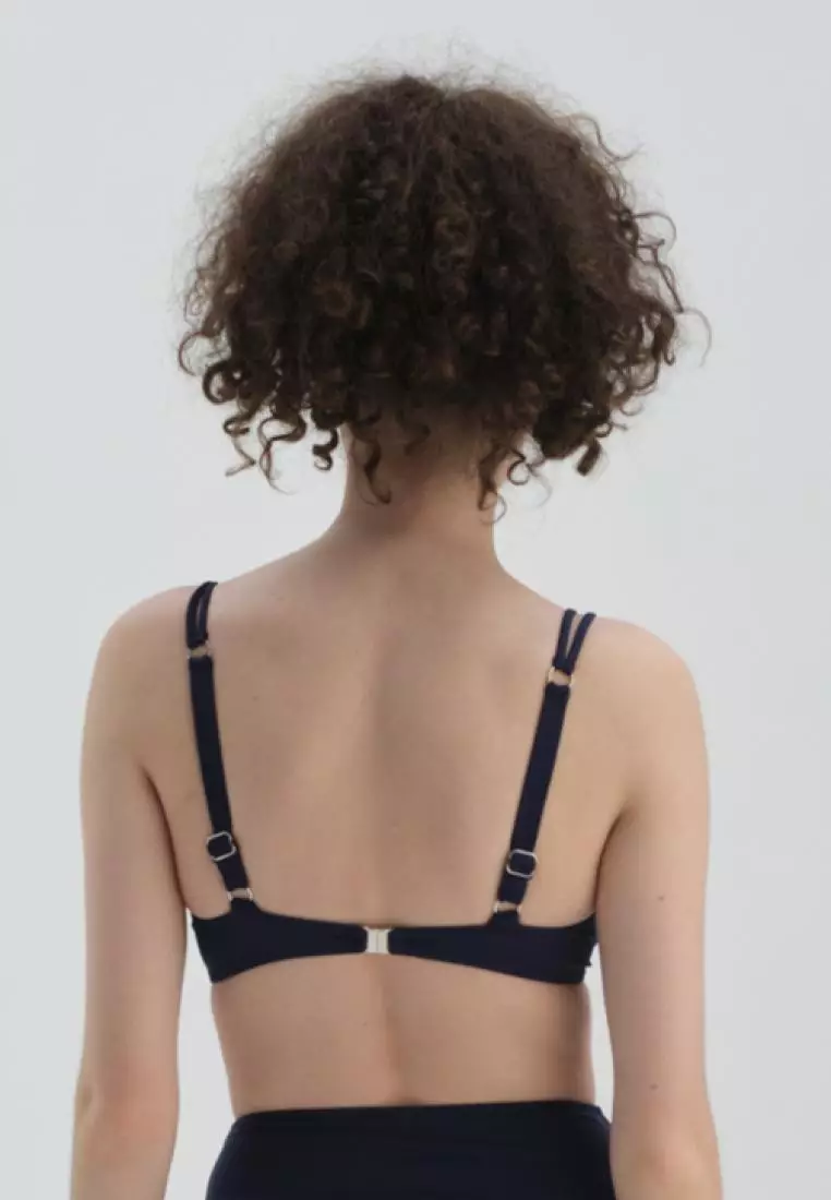 Buy DAGİ Navy Blue Bikini Top, Plain, Underwire Bra, Removable Padding, Beachwear for Women 2024 ...