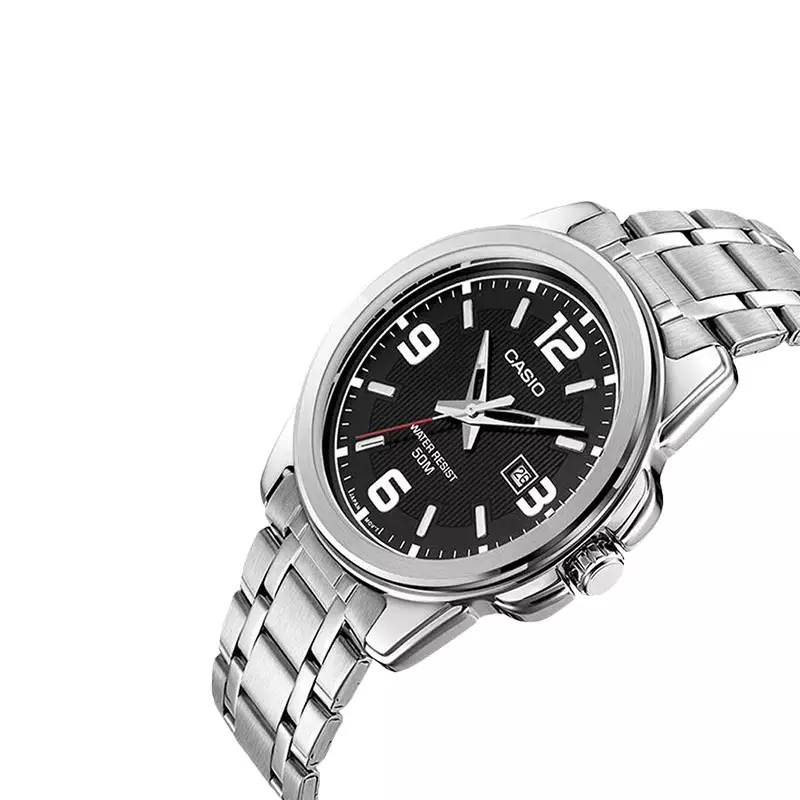 Jual Casio [RAMADHAN SALE] Jam Tangan Pria Casio General MTP-1314D-1AVDF Enticer Men Black Dial ...