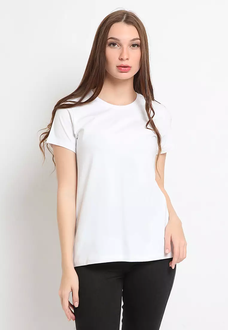 Jual Executive Basic Round Neck Cotton T-Shirt Original 2025 | ZALORA Indonesia