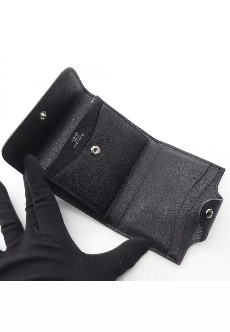 Buy HERMES Pre-Loved Hermès The Iliad compact trifold wallet Chevre ...