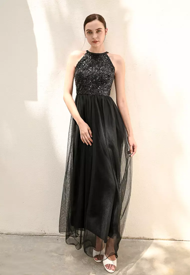 Buy Bebebeige Mesh Maxi Dinner Dress Online | ZALORA Malaysia