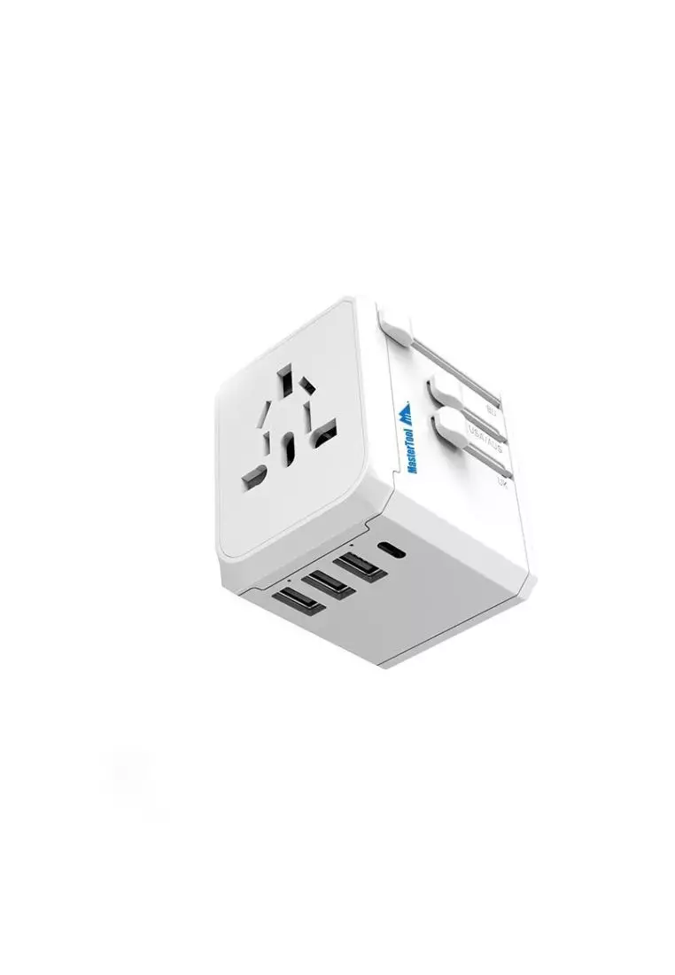 Buy MasterTool 3 USB+1 Type C 3.6A Universal Travel Adapter, Worldwide ...