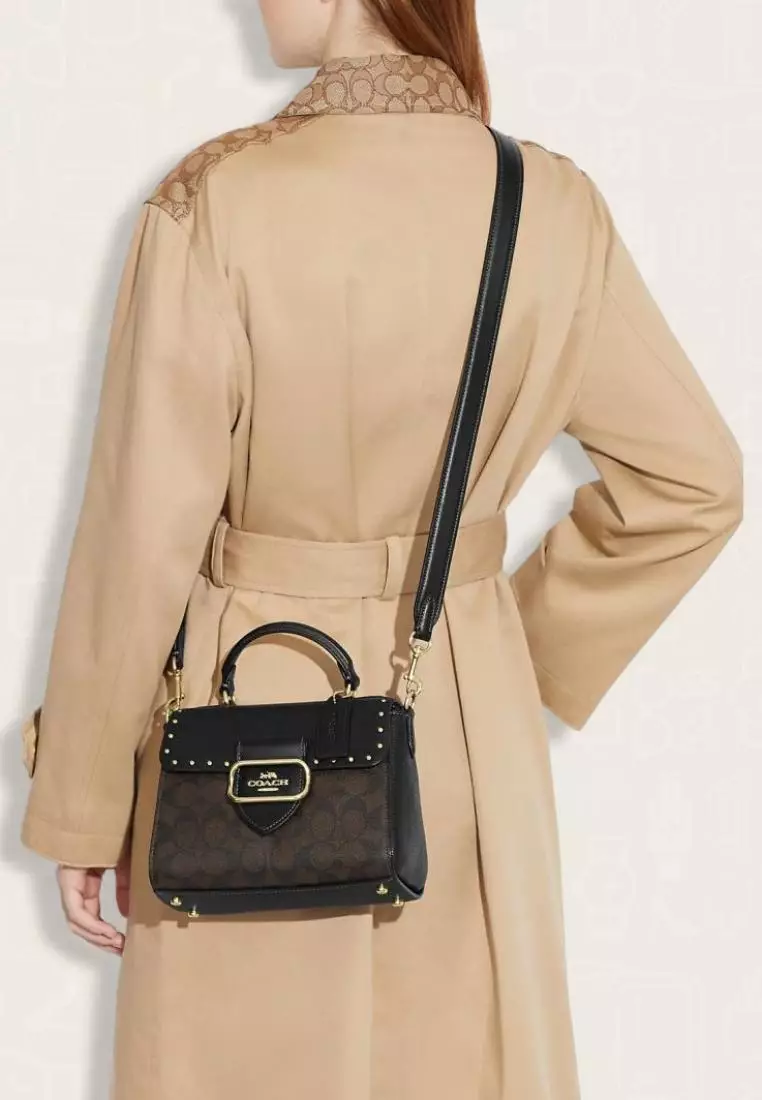 Jual Coach Coach Top Handle Satchel In Colorblock Signature Canvas With ...