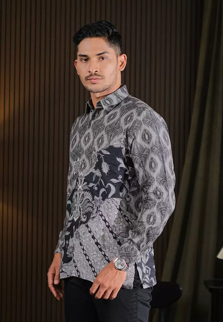 Jual Hadinata Batik Hadinata Batik Pria Kemeja Panjang Furing Dobby ...