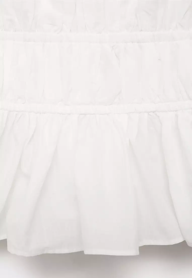 Buy Mango Ruched Halter Top 2025 Online | ZALORA