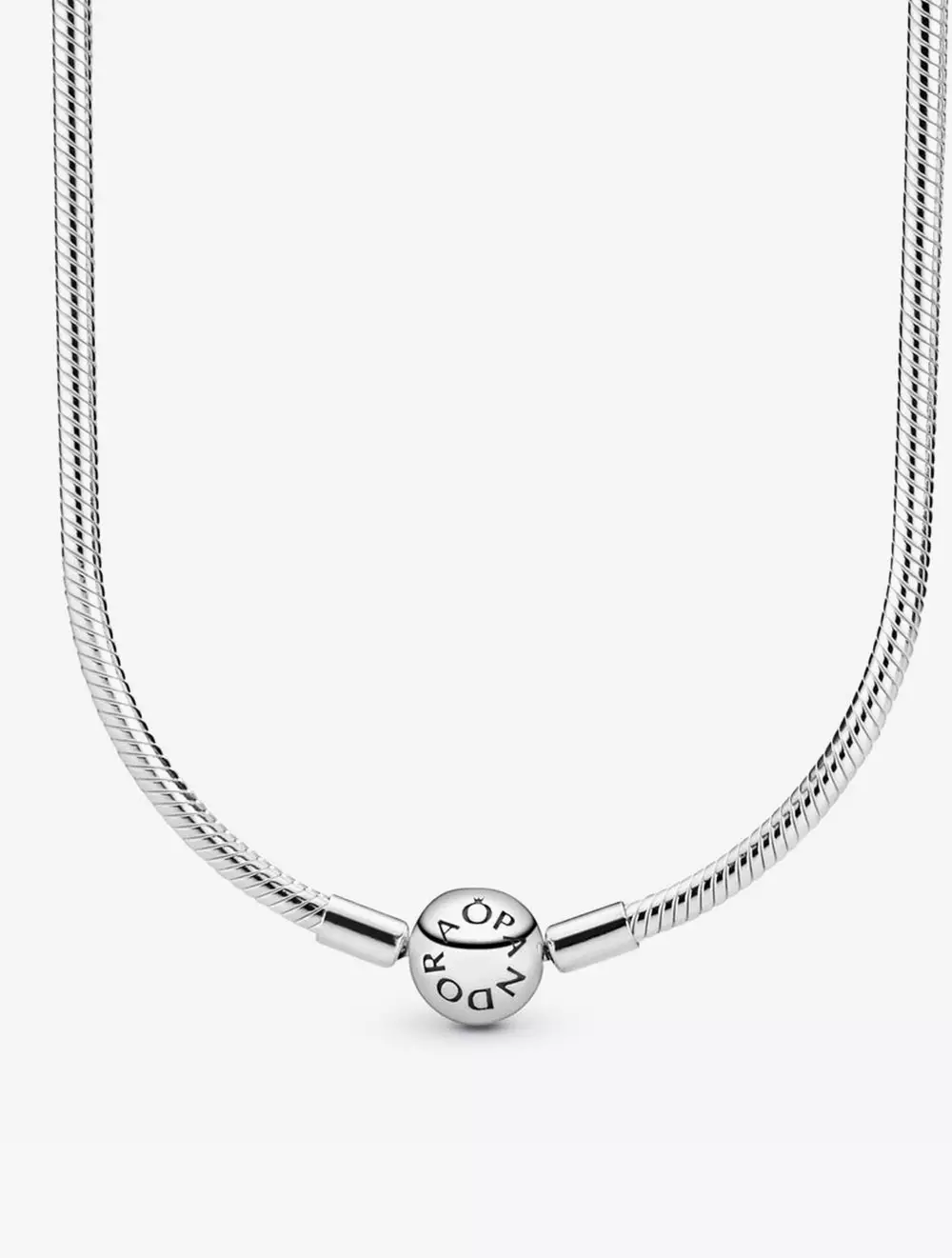 Jual PANDORA Pandora Moments Snake Chain Necklace - 50 - Silver ...