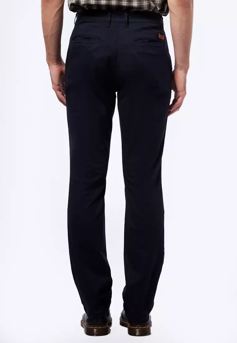 Jual WOOD Basic Slim Straight Chinos Pants Original 2024 | ZALORA Indonesia