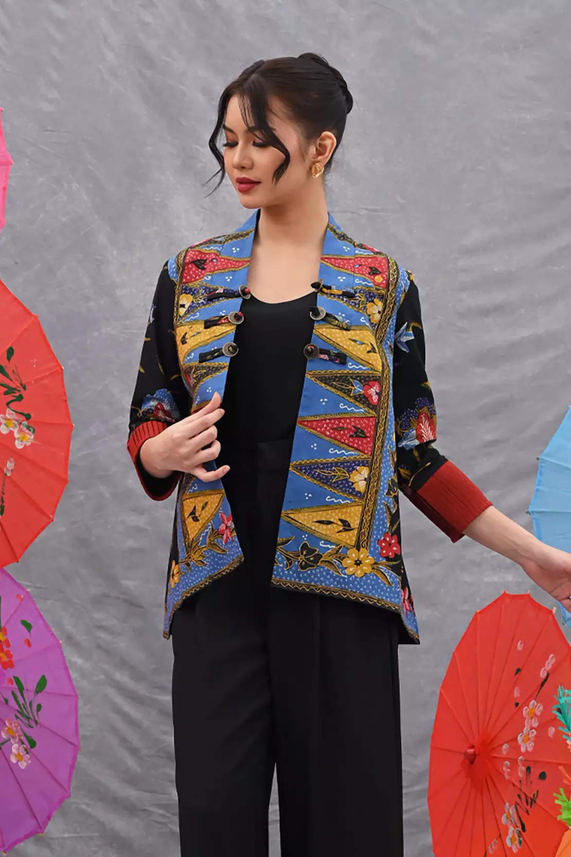 Jual Nona Rara Batik NONA RARA - Jesse Tulis Betawi T4163, Baju Kerja ...