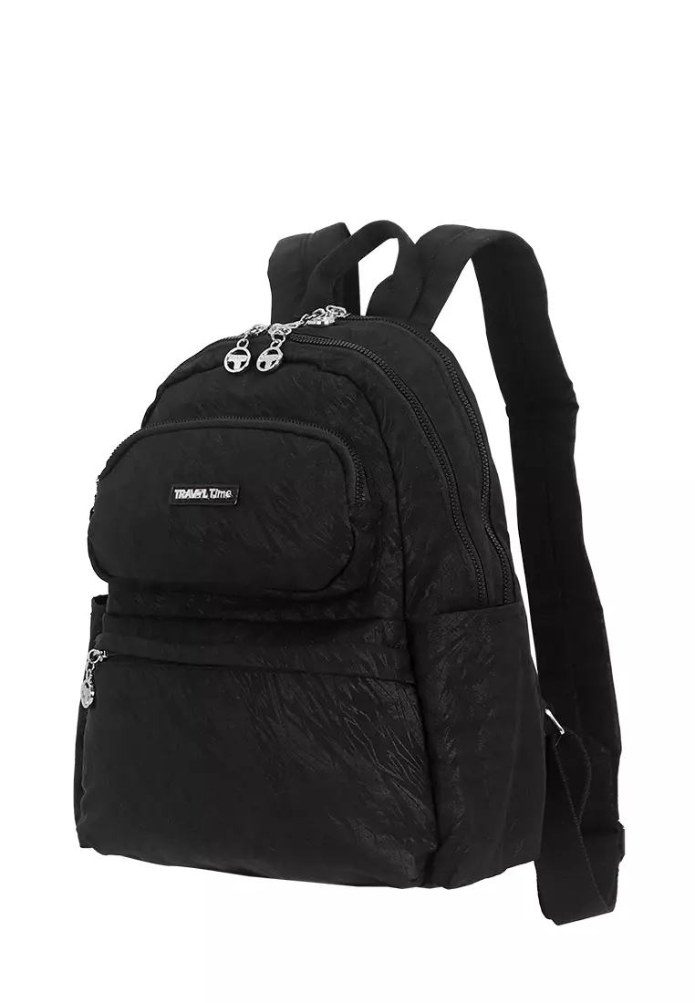 Jual Travel Time Travel Time Backpack 860-611493019 - Black Original ...