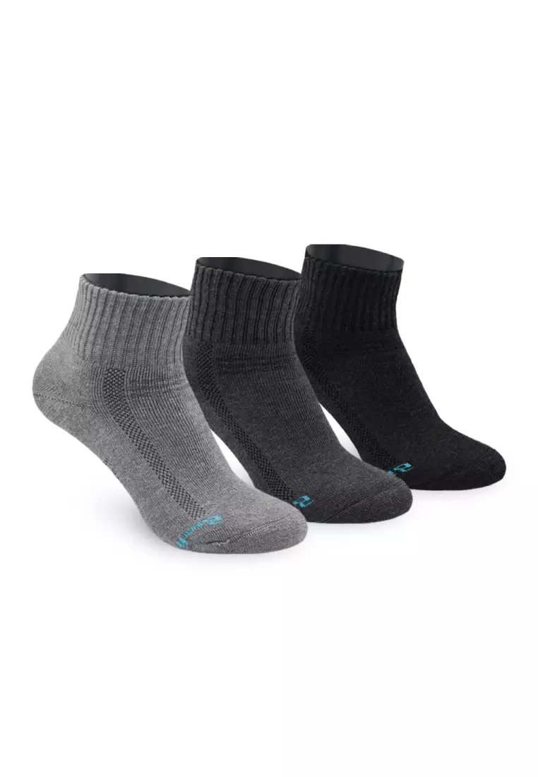 Buy Biofresh Biofresh Men's Cotton Thick Sports Ankle Socks 3 pairs in ...
