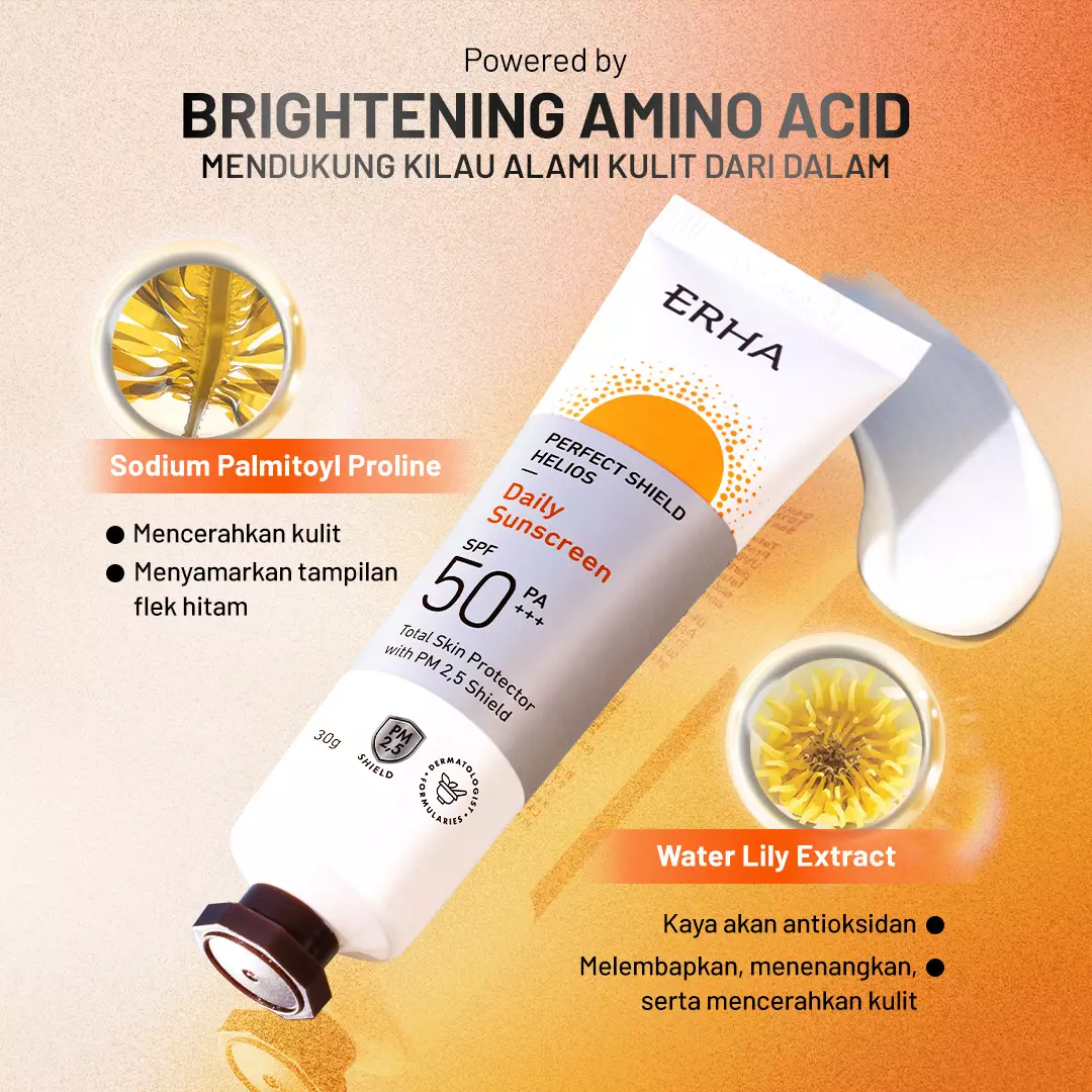 Jual Erha Erha Perfect Shield Helios Daily Sunscreen Spf50/Pa+++ Original 2024 | ZALORA Indonesia