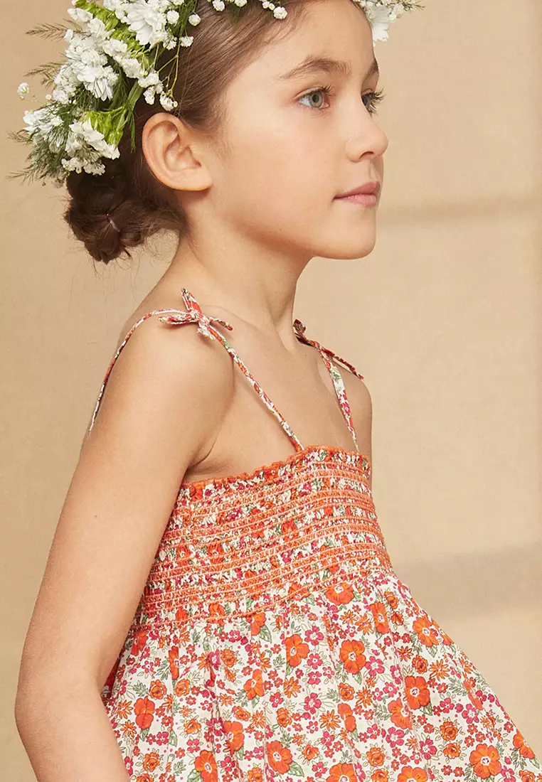 Buy Sergent Major Vanilla Floral Printed Smock Dress Online | ZALORA ...