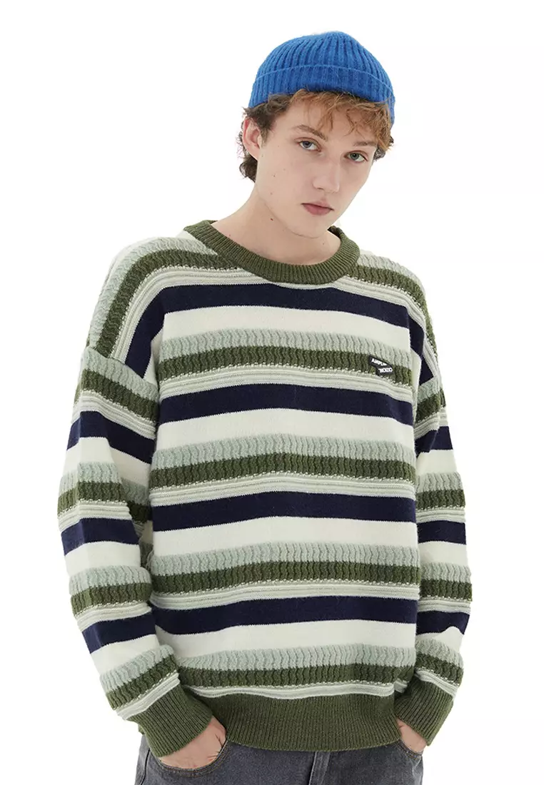 Buy Twenty Eight Shoes Contrast Stripe Knit Sweater HH1372 2025 Online ...