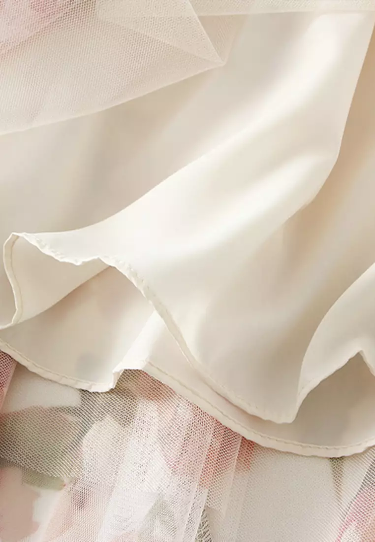 網上選購 Twenty Eight Shoes 印花網紗A字裙 AF1998 2025 系列 | ZALORA香港