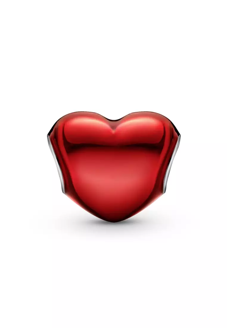 Buy Pandora Pandora Metallic Red Heart Charm Online | ZALORA Malaysia