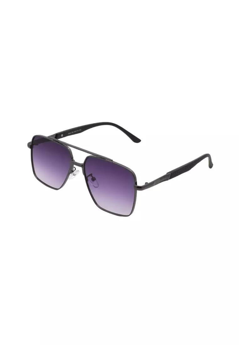 Buy Dandelion Oversized Rectangle Aviator Plastic Temple Sunglasses ...