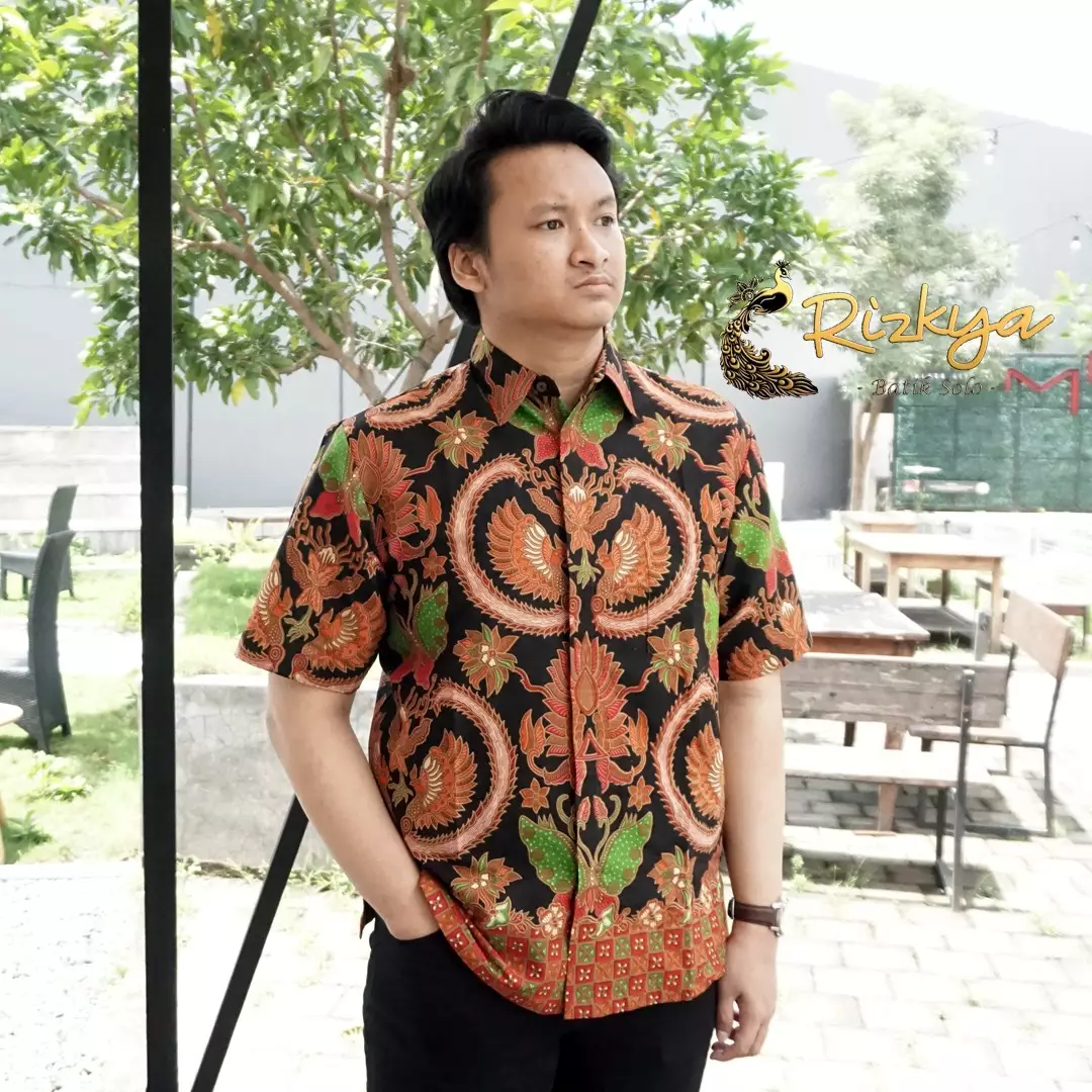 Jual RIZKYA BATIK Hem Cetak Warna Warni Original 2025 | ZALORA Indonesia