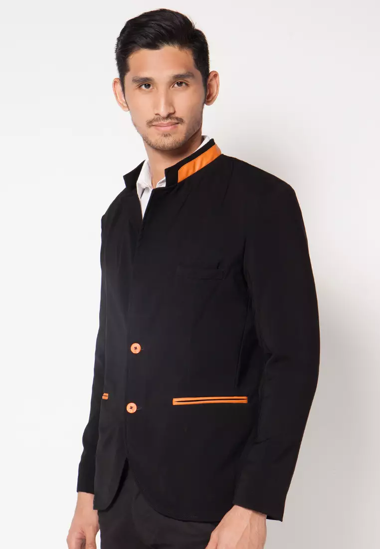 Jual Crows Denim Crows Denim - Blazer Stylish Hitam Model List Original ...