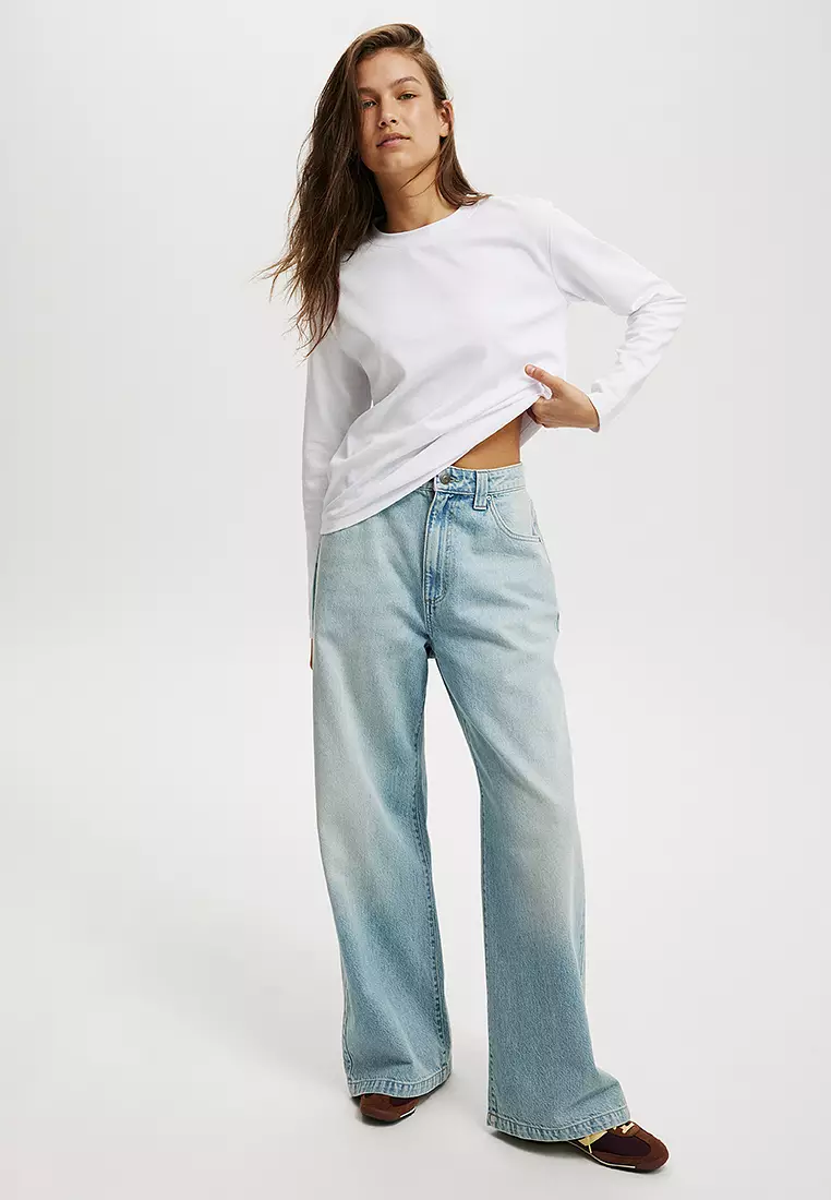 Buy Cotton On Hyper Weave Long Sleeve Tee 2025 Online | ZALORA