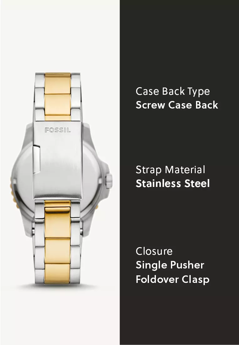 Buy Fossil Fossil Blue Dive Watch FS6034 2026 Online | ZALORA