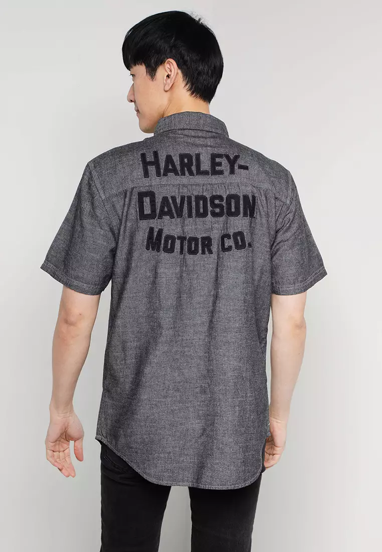 Harley Davidson Amplifier Chambray Shirt 2024 Buy Harley Davidson