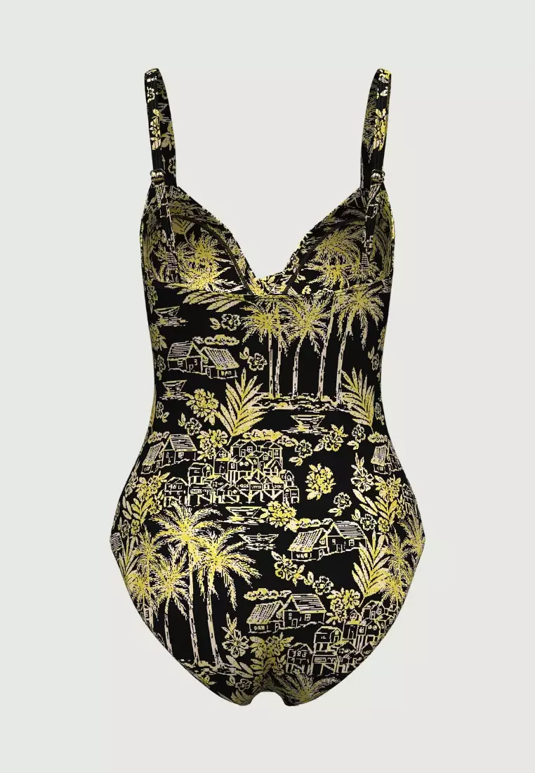 Sunseeker Tropadelic Days Black Cross Front Onepiece 2025 | Buy ...