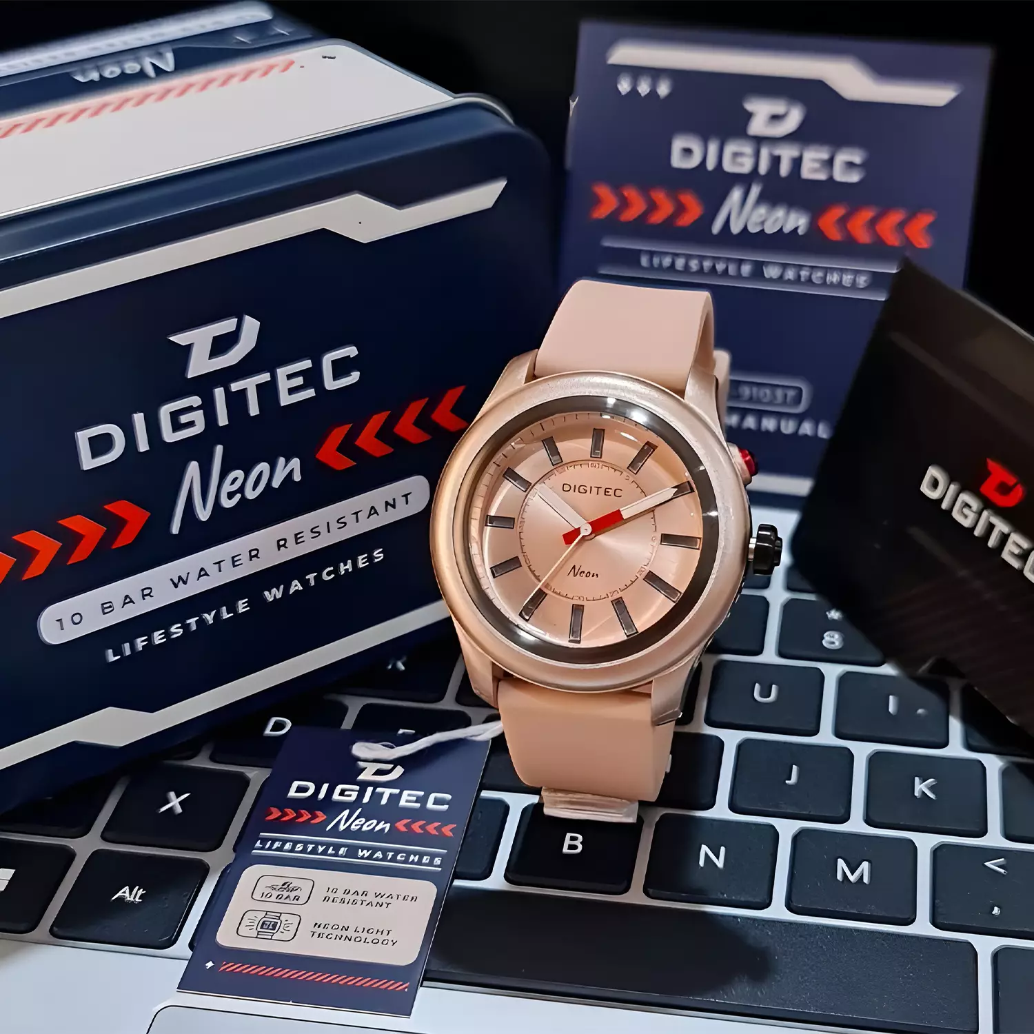 Jual Digitec Digitec Neon BDN-9103T-RG - Jam Tangan Analog Wanita ...