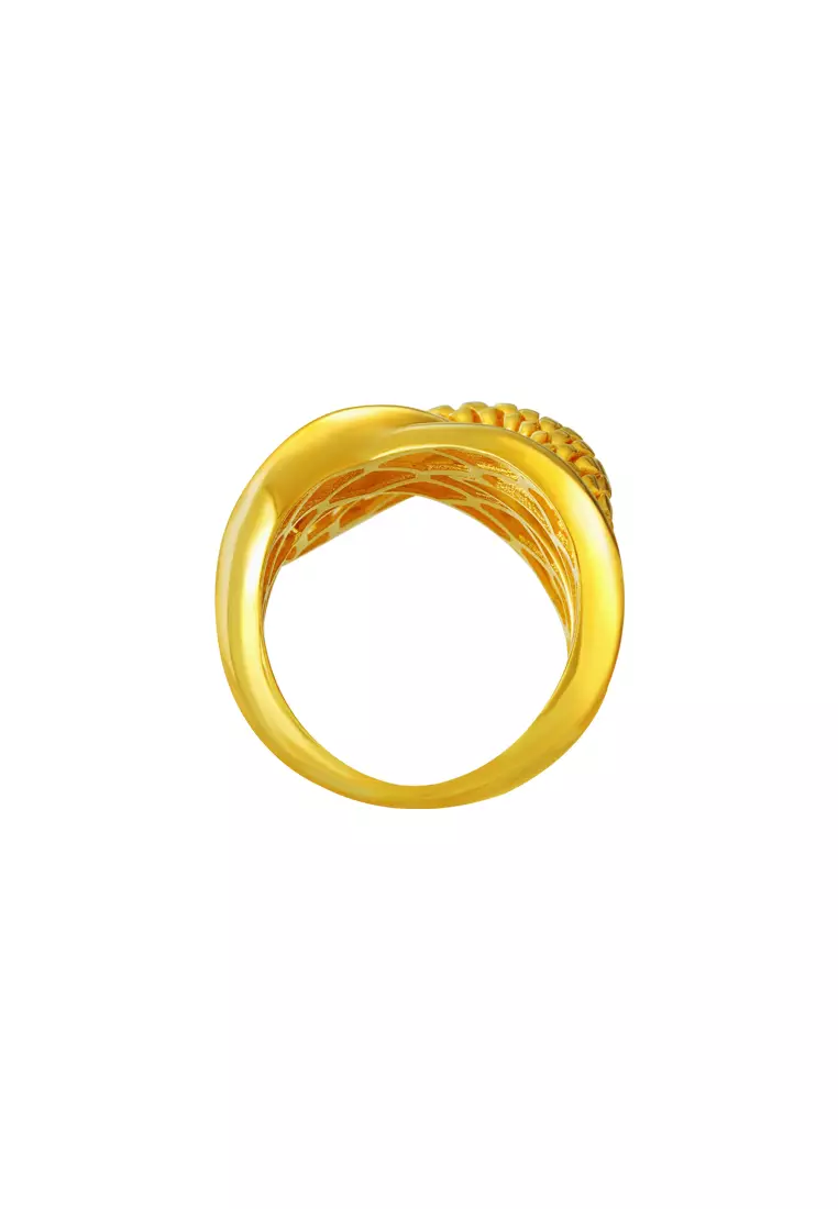 Buy TOMEI TOMEI Lusso Italia Grandiose Tangled Ring, Yellow Gold 916 2025 Online | ZALORA ...