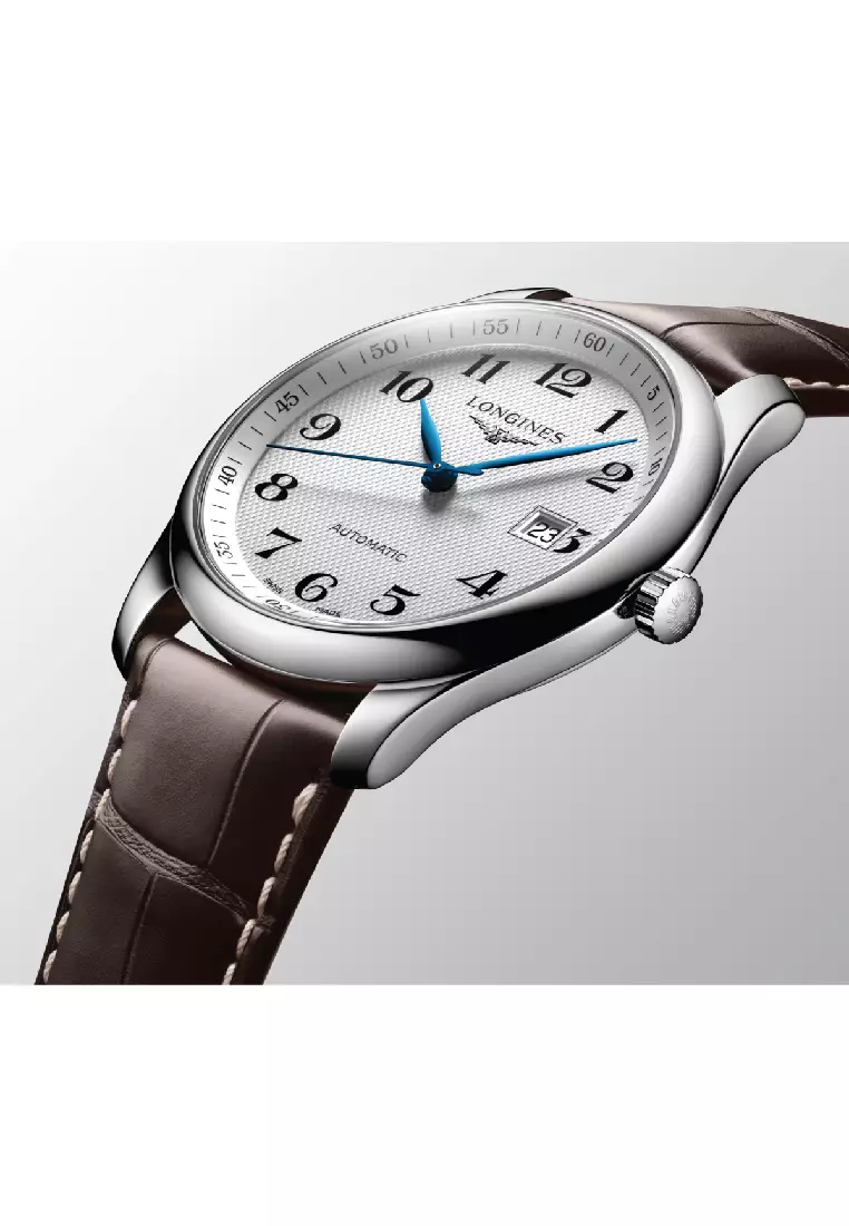 Buy Longines Longiness Master Collection Automatic Leather Strap Men ...