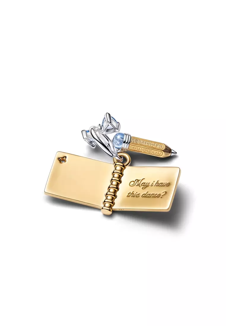 Buy Pandora Pandora x Bridgerton 14K Gold Plated Dance Card & Pencil ...