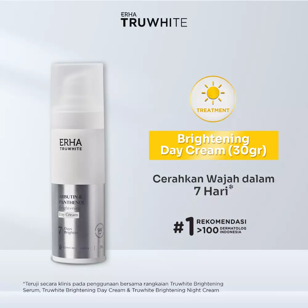 Jual Erha ERHA Truwhite Arbutin & Panthenol Brightening Day Cream 30G ...