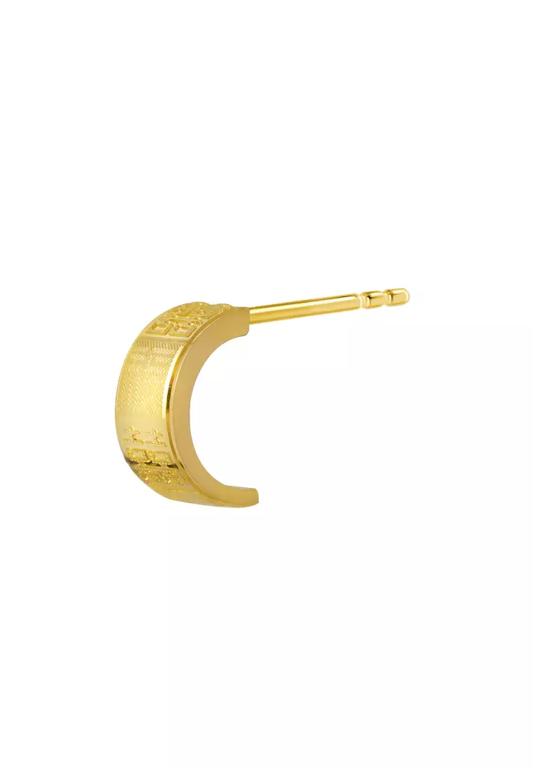 Buy TOMEI TOMEI x Xifu Earrings, Yellow Gold 999 Online | ZALORA Malaysia