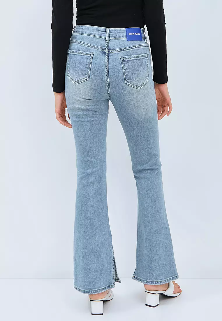 Jual Odiva Woman ODIVA FIT AND FLARE JEANS - BLUE Original 2024 ...