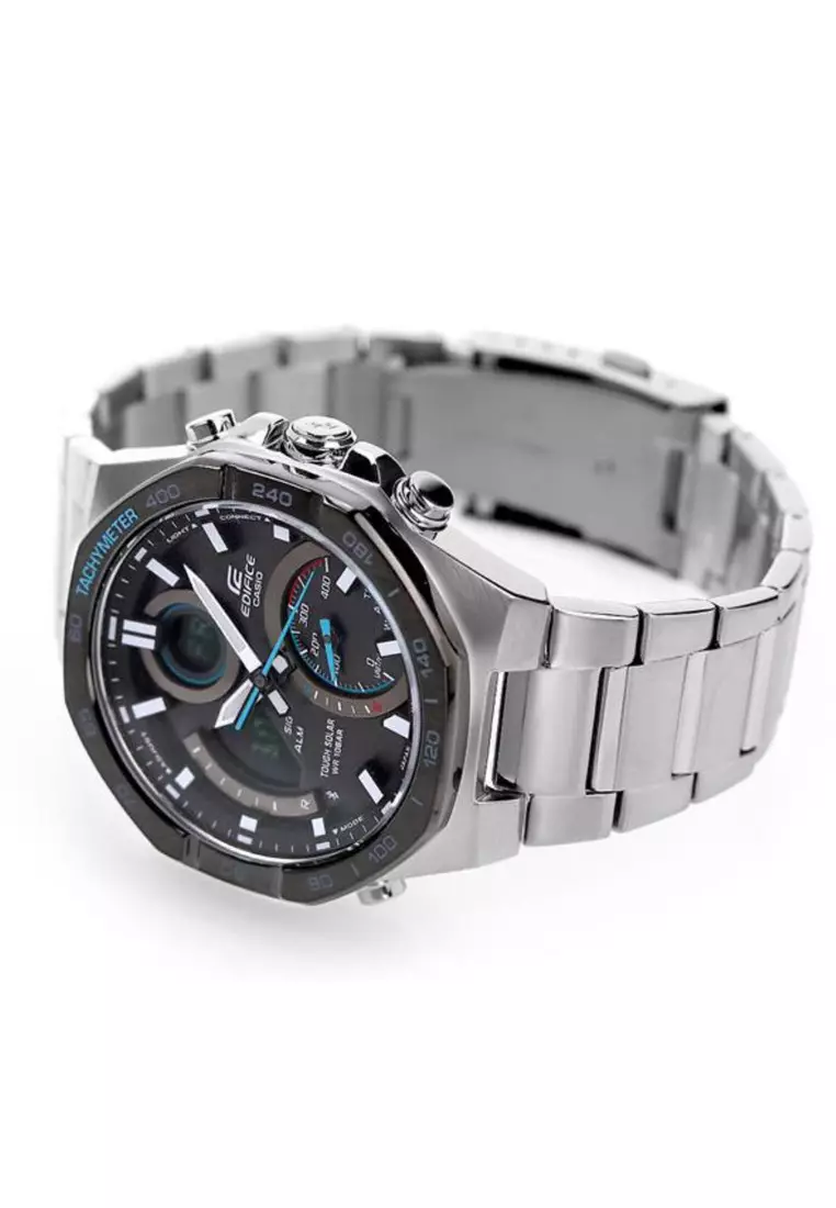 Buy EDIFICE ECB-900DB-1B Men's Solar Power Bluetooth® Watch with ...