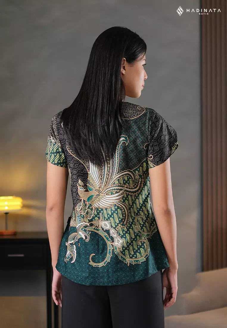 Jual Hadinata Batik Hadinata Batik Wanita Superfine Blouse Pendek ...