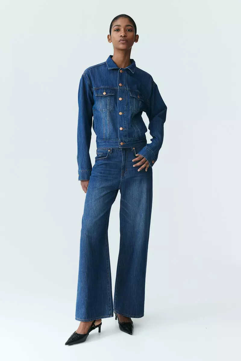 Buy H&M Feather Soft Denim jacket 2023 Online | ZALORA Philippines