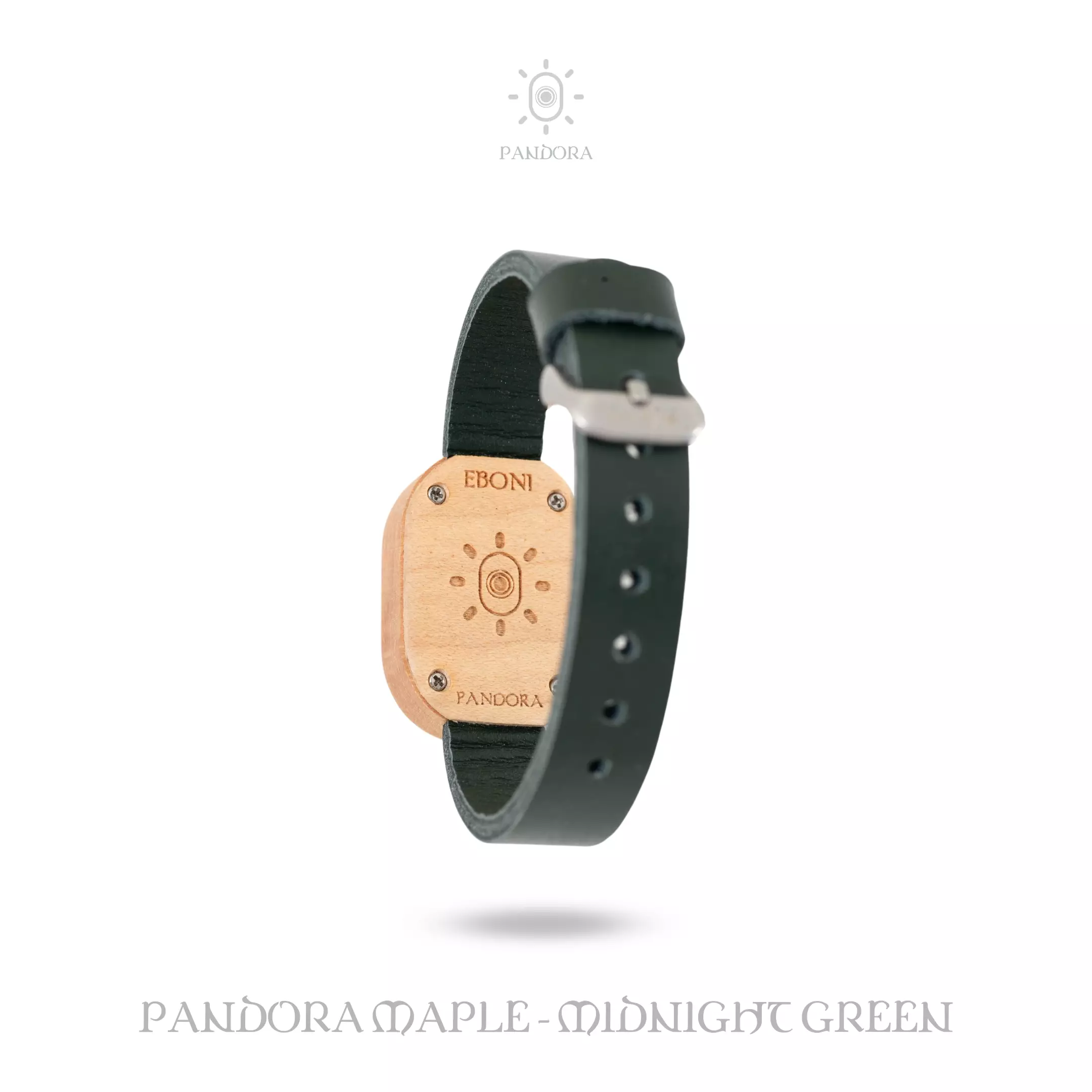 Jual Eboni Eboni Jam Tangan Kayu Pandora Maple - Midnight Green ...