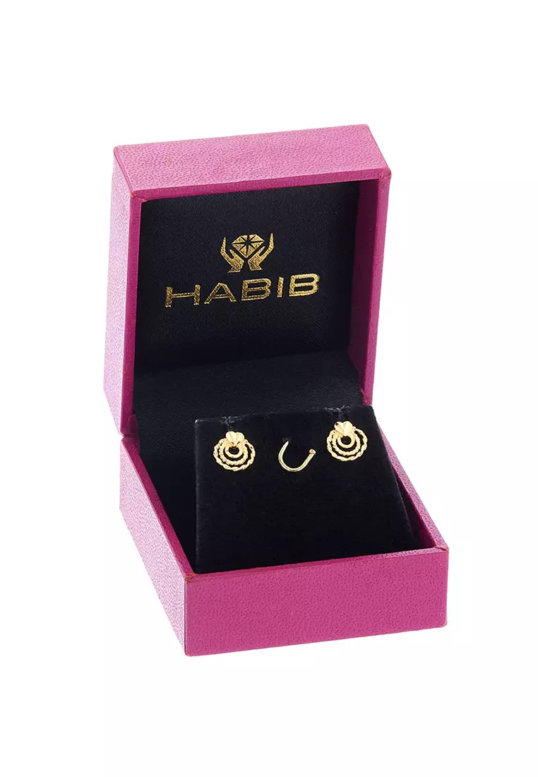 Buy HABIB HABIB 916/22K Yellow Gold Earrings EC01-016-010422 2026 ...